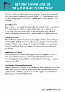 Reading Comprehension AI Applications