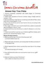 Reading Comprehension Christmas Story: Emma's Christmas Adventure