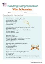 Ramadan Reading Comprehension | Reading Passage About Ramadan